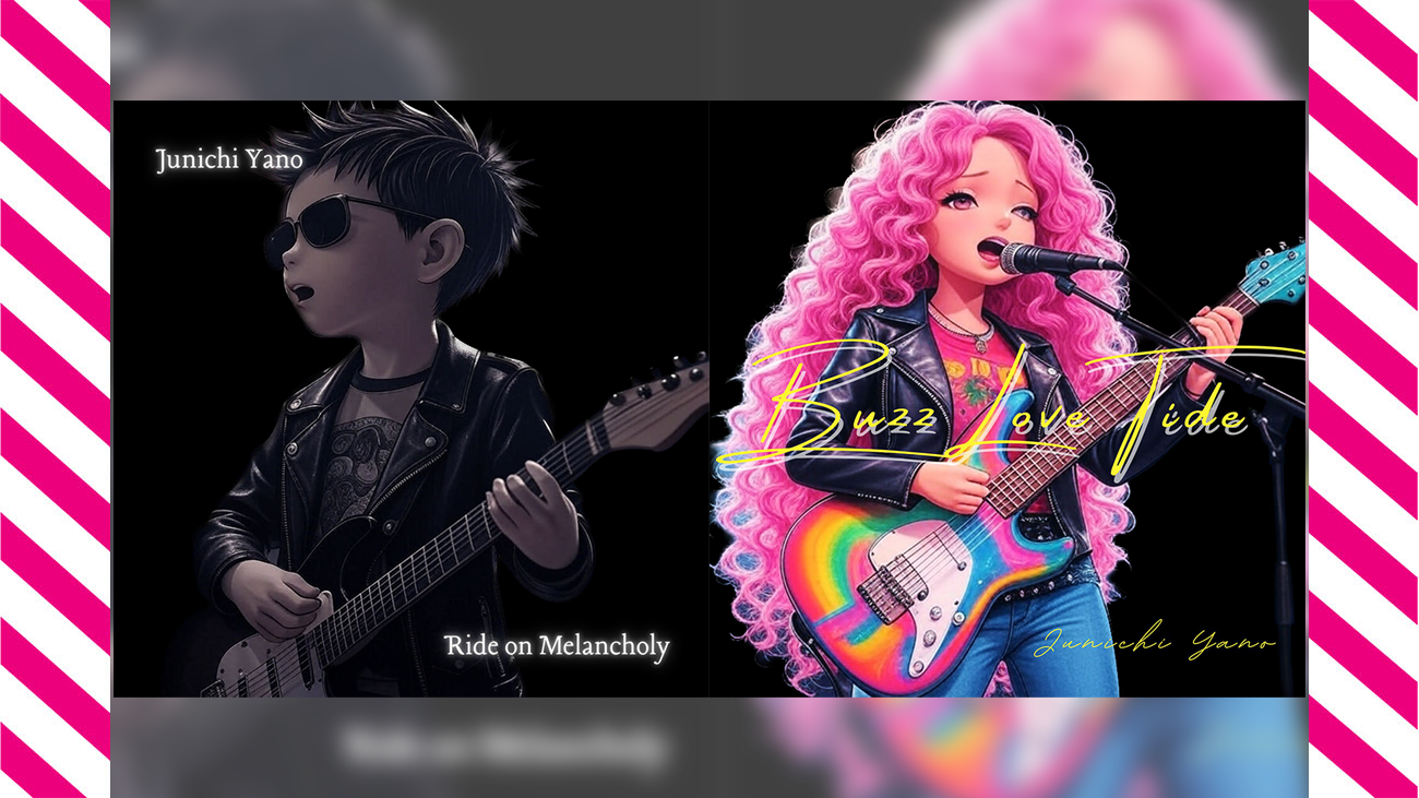 コリー君」と「#バズラブちゃん」がロックの世界を駆け抜ける。 Junichi Yano、7月9日（水）28th & 29th シングルを同時配信リリース！ | FeeD Special Music